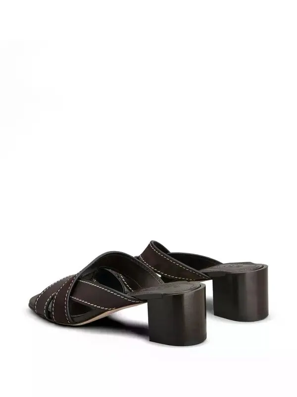 TOD'S Cross-strap Open-toe Sandals - Brown