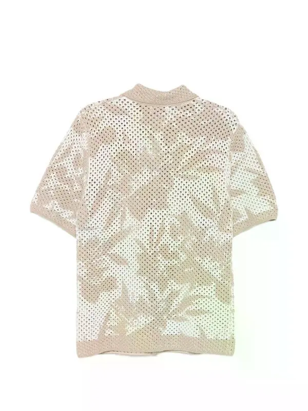 Altea Floral Open-knit Shirt