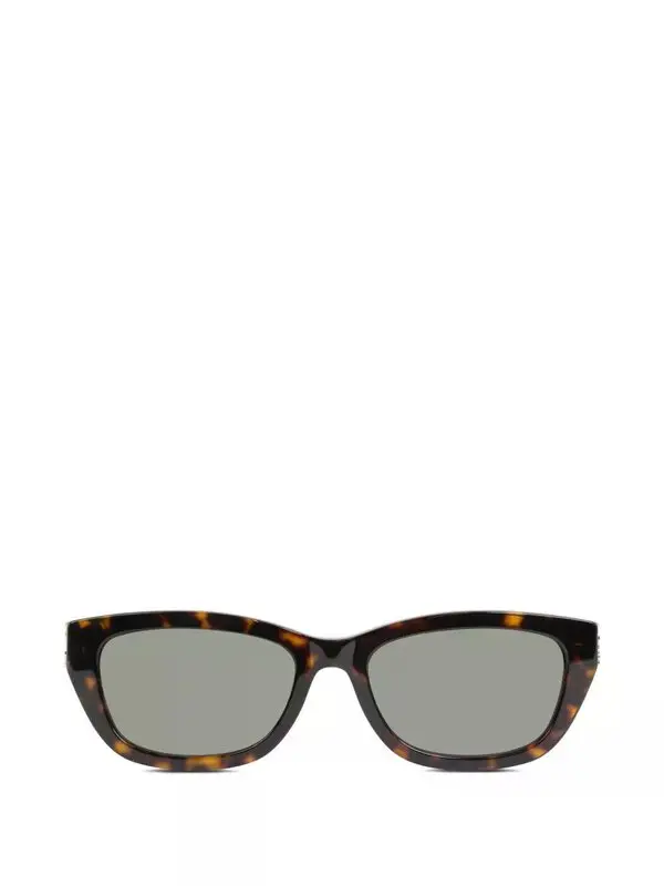 Saint Laurent Logo Cat-eye Sunglasses - Brown
