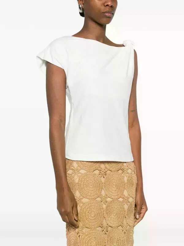 Pinko Marlena Draped Top - White