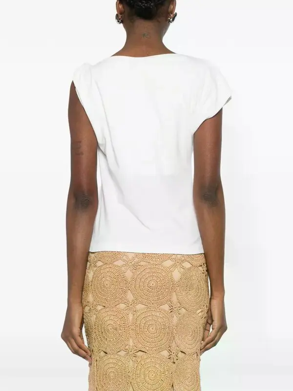 Pinko Marlena Draped Top - White