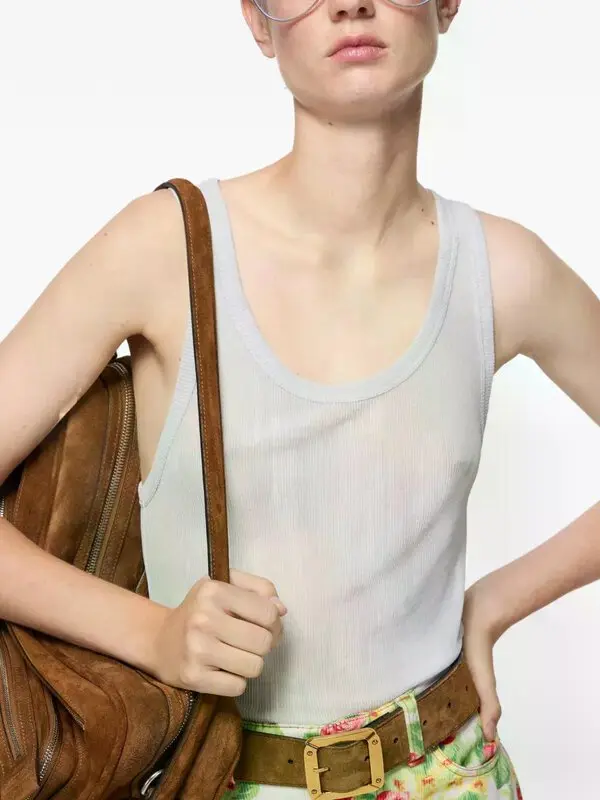 Acne Studios Ribbed Vest Top - Grey