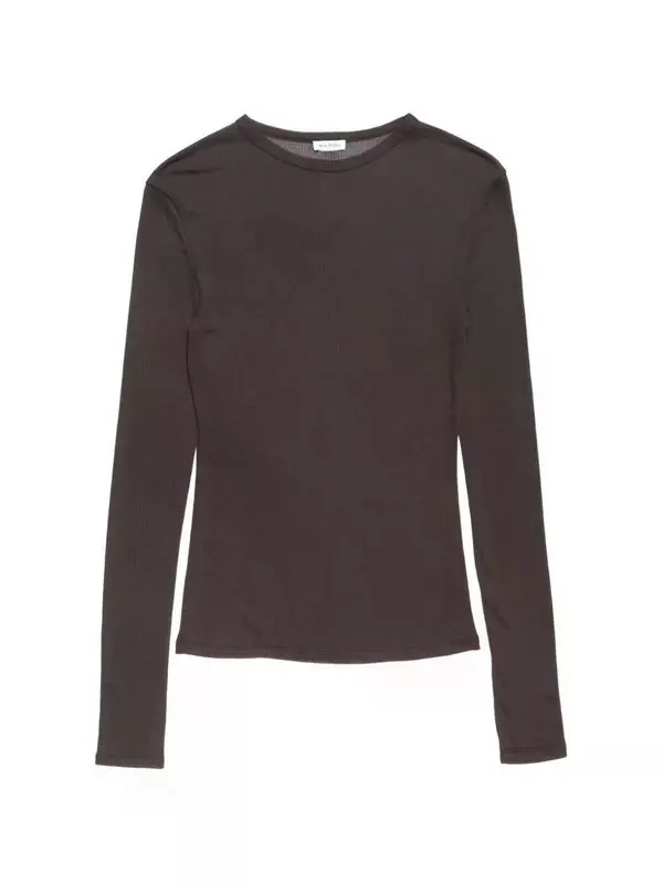 Acne Studios Long-sleeve Ribbed Top - Brown