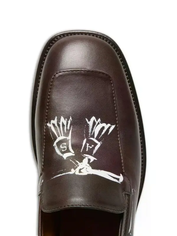 Acne Studios Graphic Leather Loafers