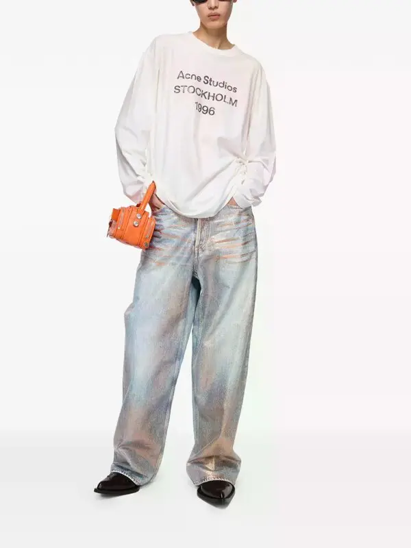Acne Studios Wide-leg Glitter Jeans