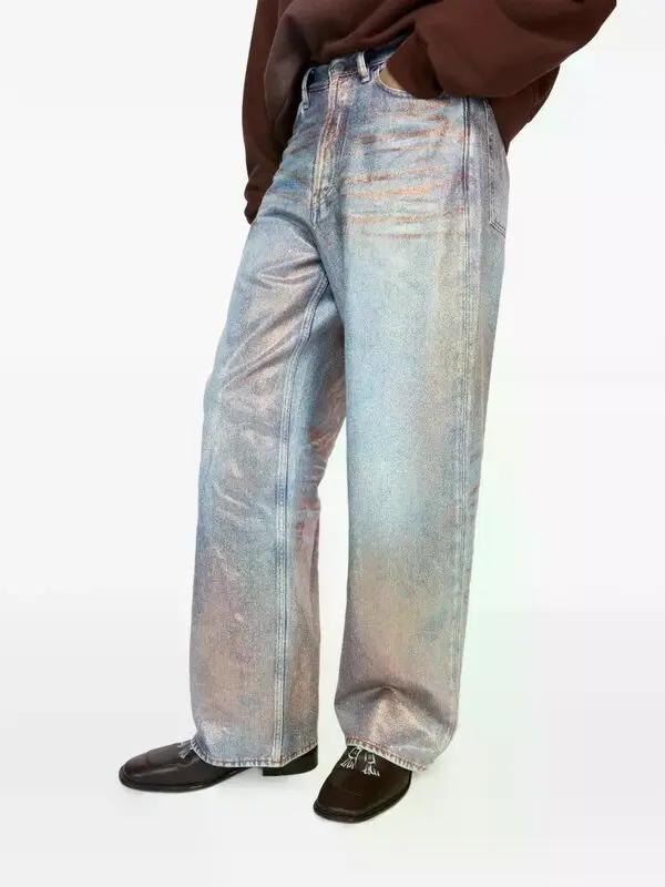 Acne Studios Wide-leg Glitter Jeans