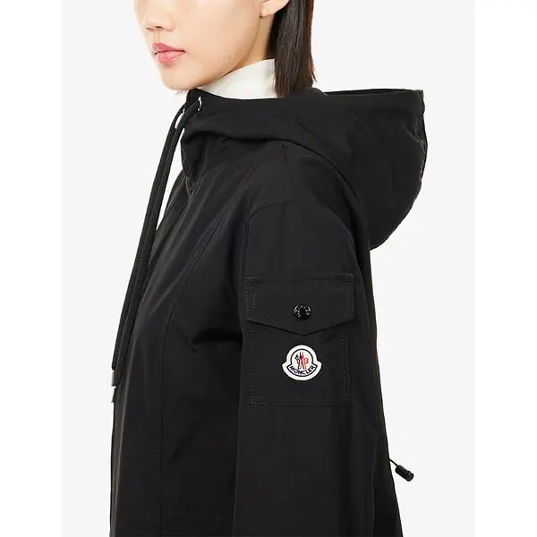 Moncler Laerte Long Tech-woven Parka