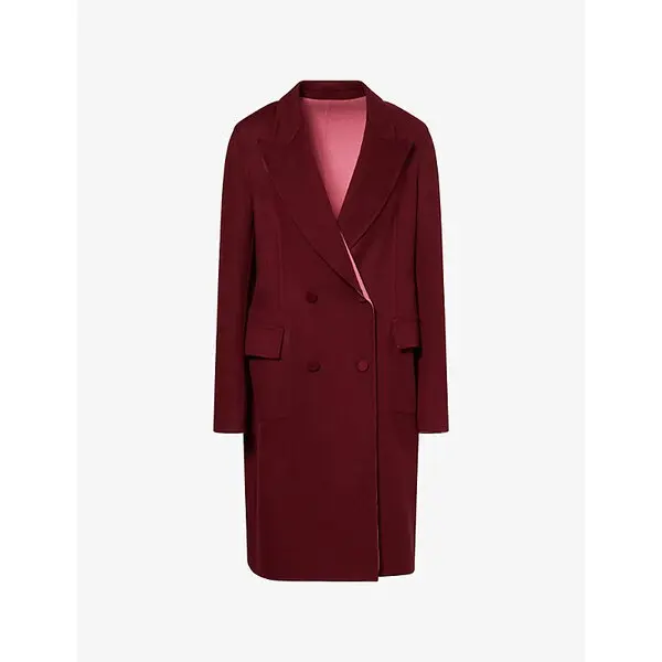 Gabriela Hearst Mcaffrey Reversible Cashmere Coat - Bordeaux Pink