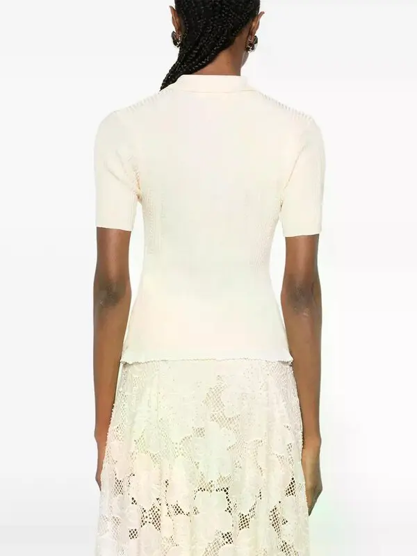 Sandro Lace-detail Polo Shirt