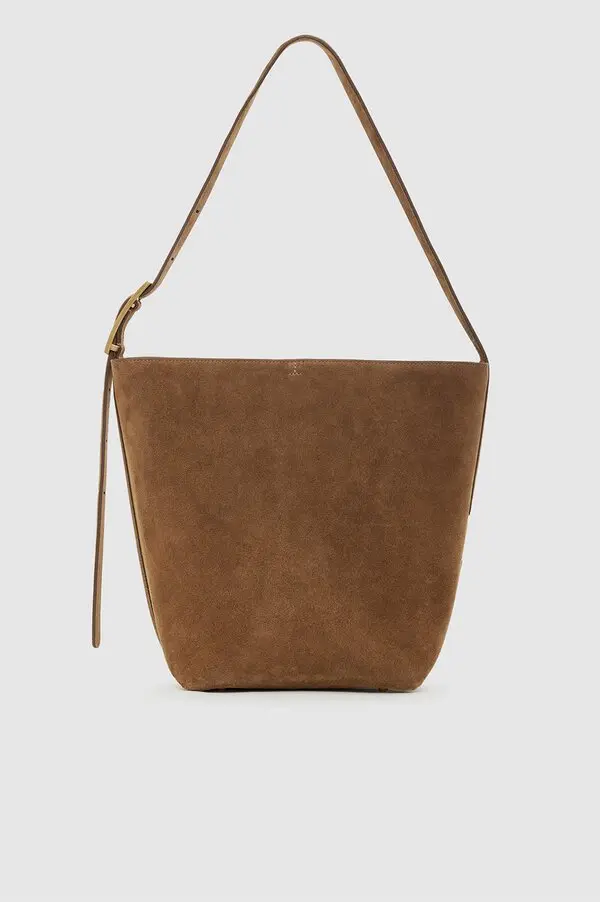 ANINE BING Elly Bucket Bag Suede