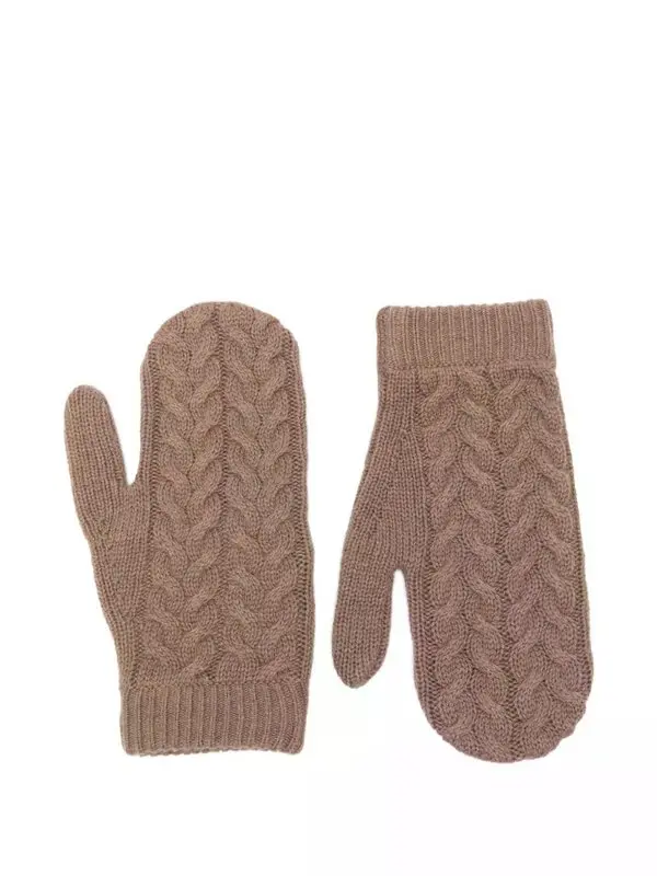 Max Mara Cable Knit Gloves