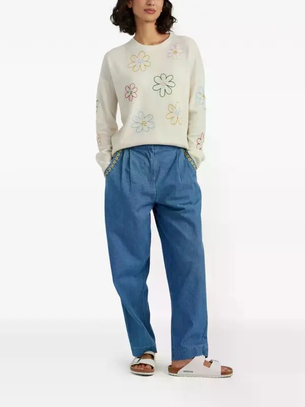 Chinti & Parker Embroidered Trousers