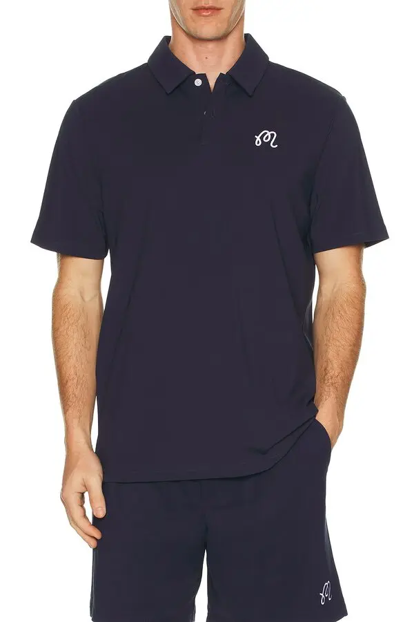 MALBON Fairway Polo - Navy