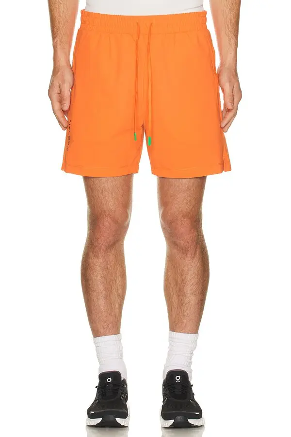 MALBON Performance Poly Tech Short In Orange