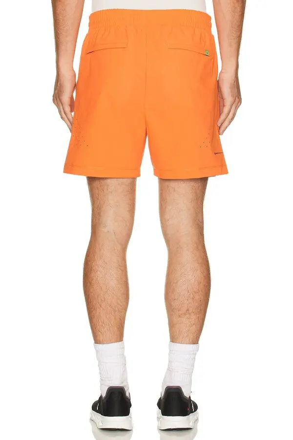 MALBON Performance Poly Tech Short In Orange