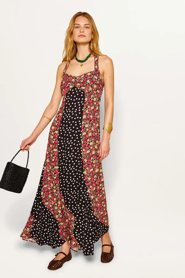 Rixo Zaire Shell Spot Dress