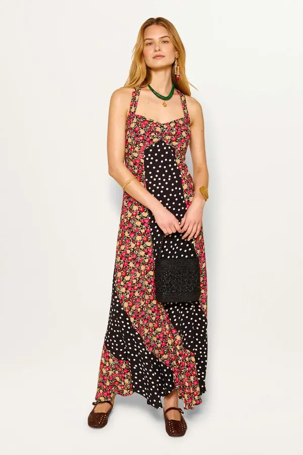 Rixo Zaire Shell Spot Dress
