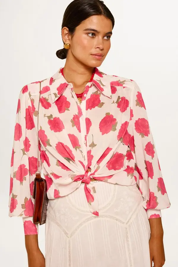 Rixo Blake Vintage Rose Ivory Regular