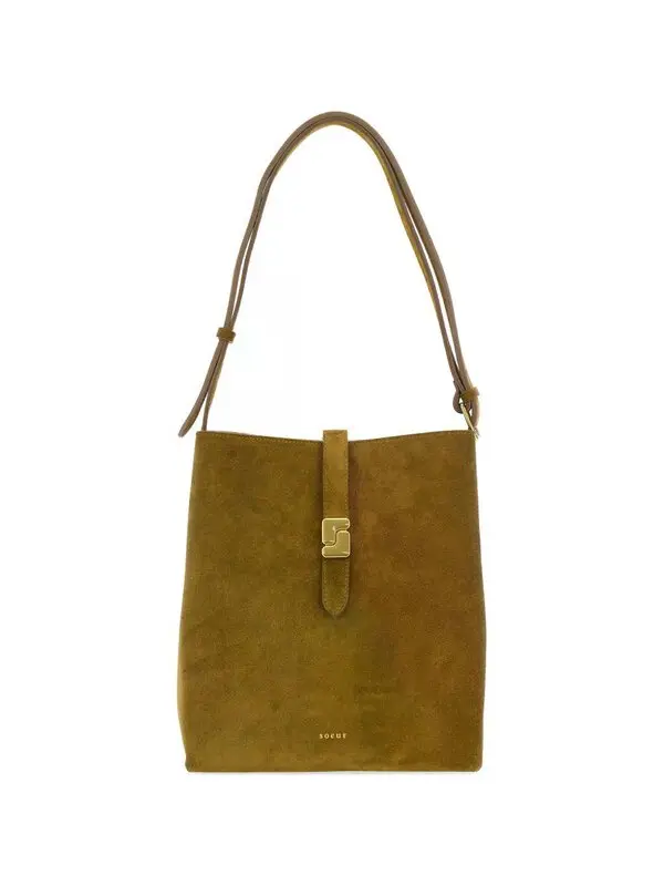 Soeur Buckle Strap Shoulder Bag - Green