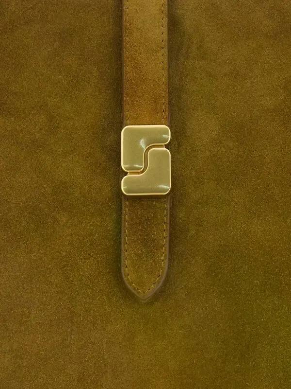 Soeur Buckle Strap Shoulder Bag - Green
