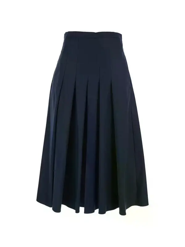Max Mara Pleated Skirt - Blue