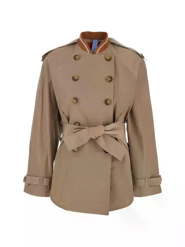 MERCI Buttoned Belted Coat