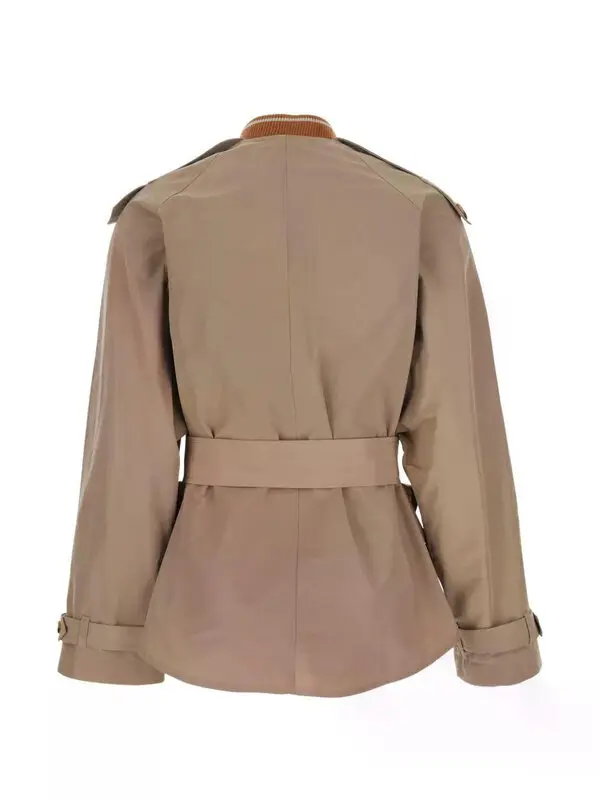MERCI Buttoned Belted Coat