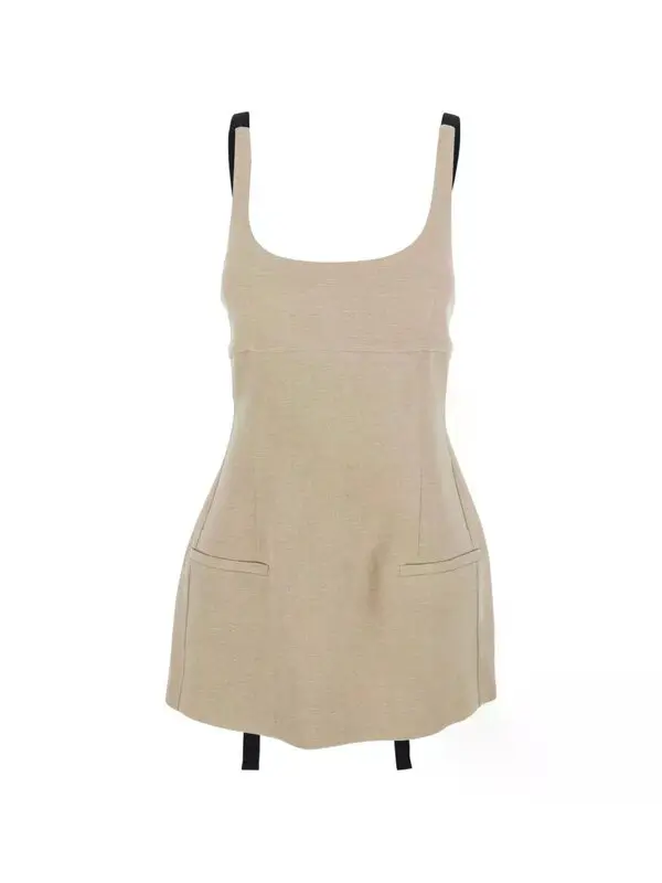 TELA Pocket Straps Dress - Neutrals
