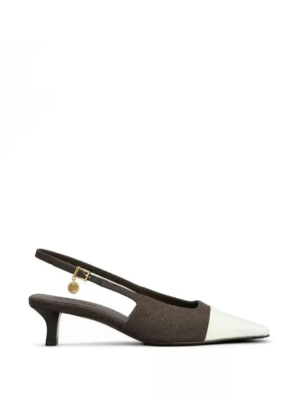 TOD'S Croc-effect Slingback Pumps