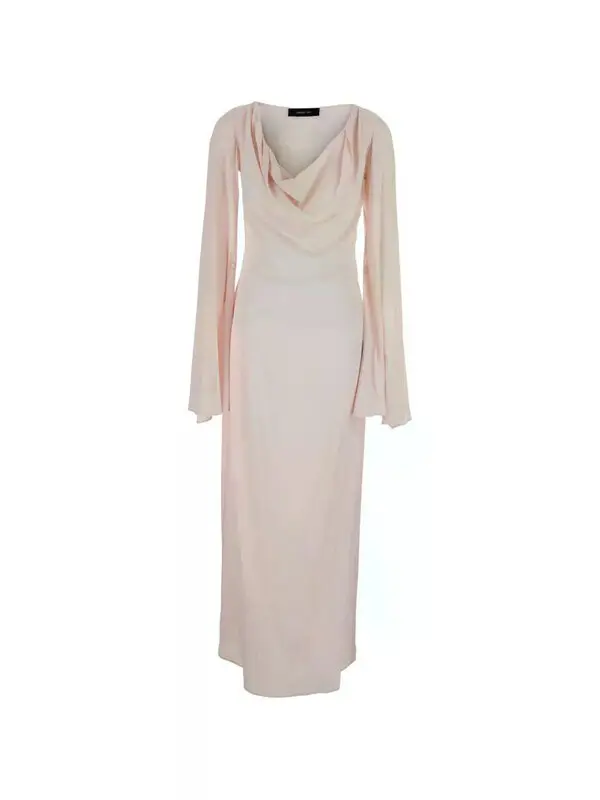 Federica Tosi Flared-sleeve Maxi Dress - Pink