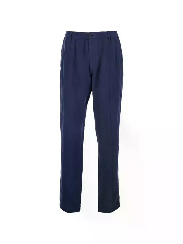 Emporio Armani Elasticated-waistband Trousers - Blue