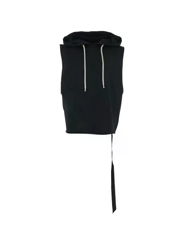 Rick Owens Hooded Sleeveless Top - Black