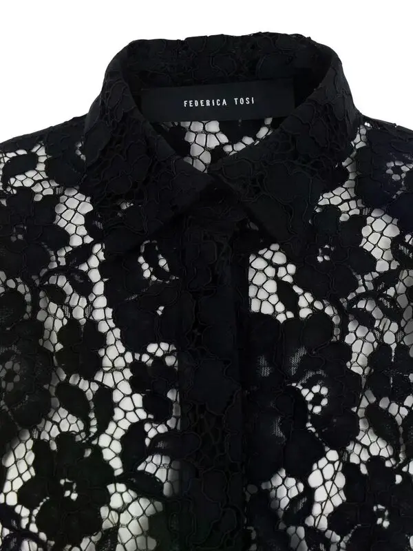 Federica Tosi Floral Lace Shirt