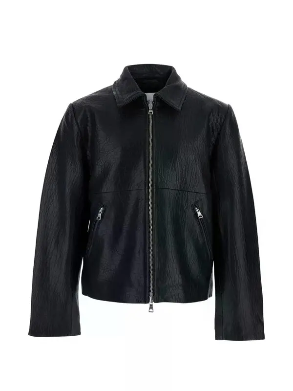 WON HUNDRED Zip Leather Jacket