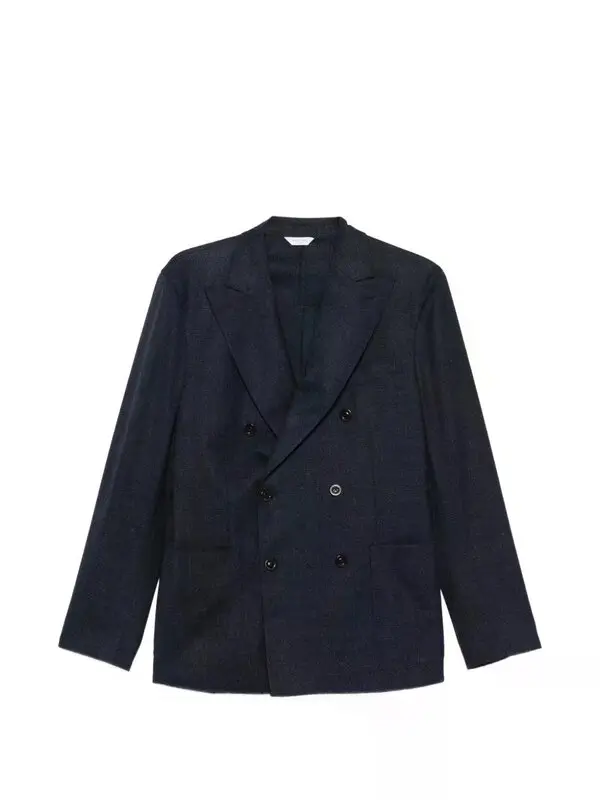 Boglioli Double-breasted Pocket Jacket - Blue