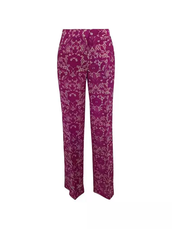 GIANLUCA CAPANNOLO Floral Trousers - Pink