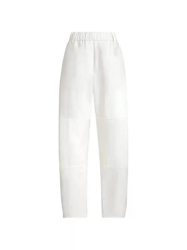 Brunello Cucinelli Logo Elastic-waistband Trousers - White