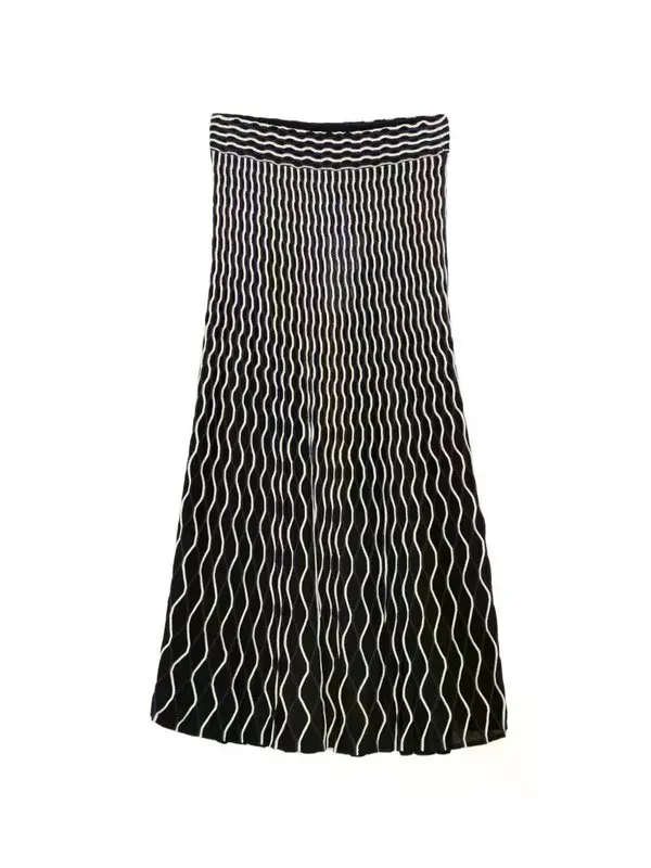 Simkhai Patterned Skirt - Black