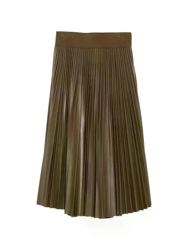 Simkhai Pleated Midi Skirt