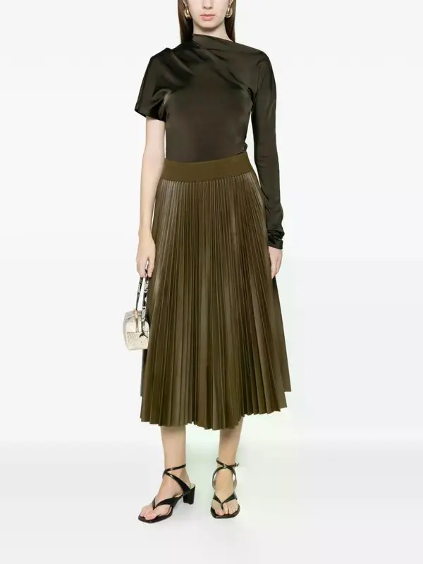 Simkhai Pleated Midi Skirt