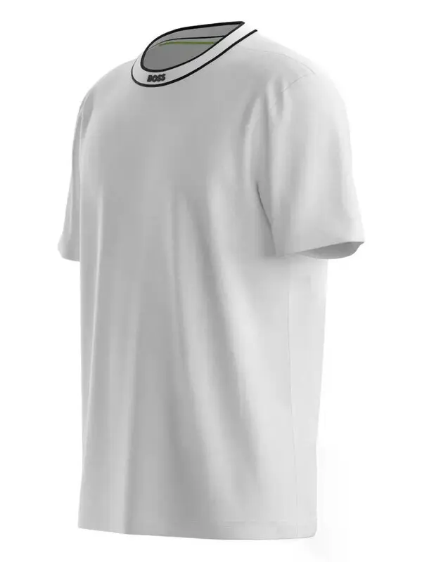 BOSS Cotton T-shirt With Logo Crew Neck