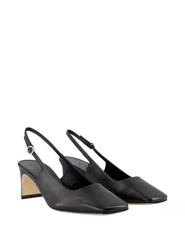 AeydĒ Liza Square-toe Leather Pumps