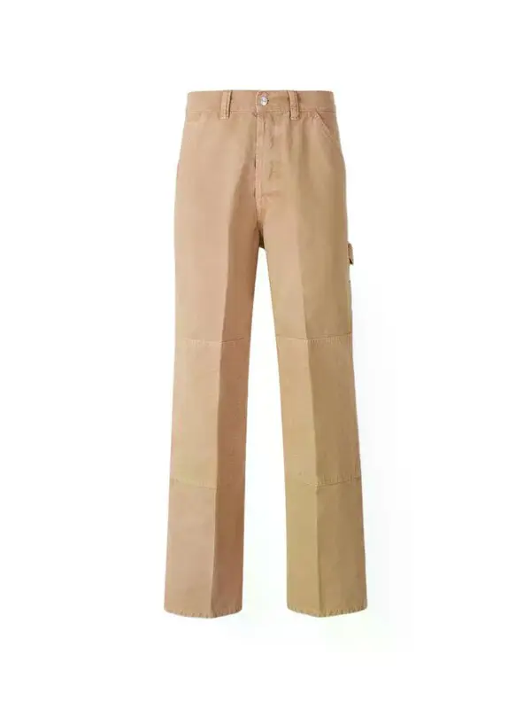 NINE:INTHE:MORNING Logo-patch Trousers - Neutrals