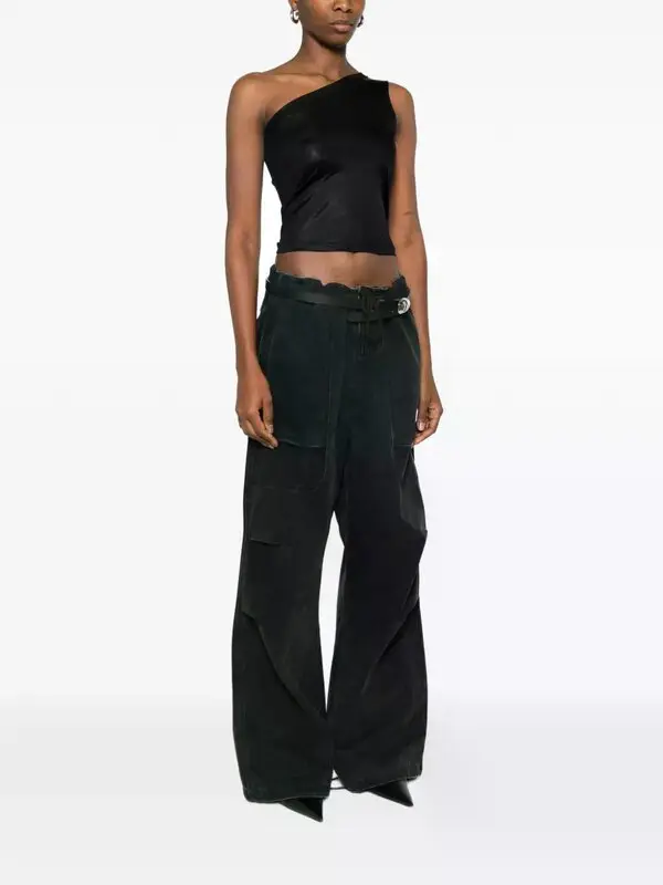Rick Owens One-shoulder Top - Black