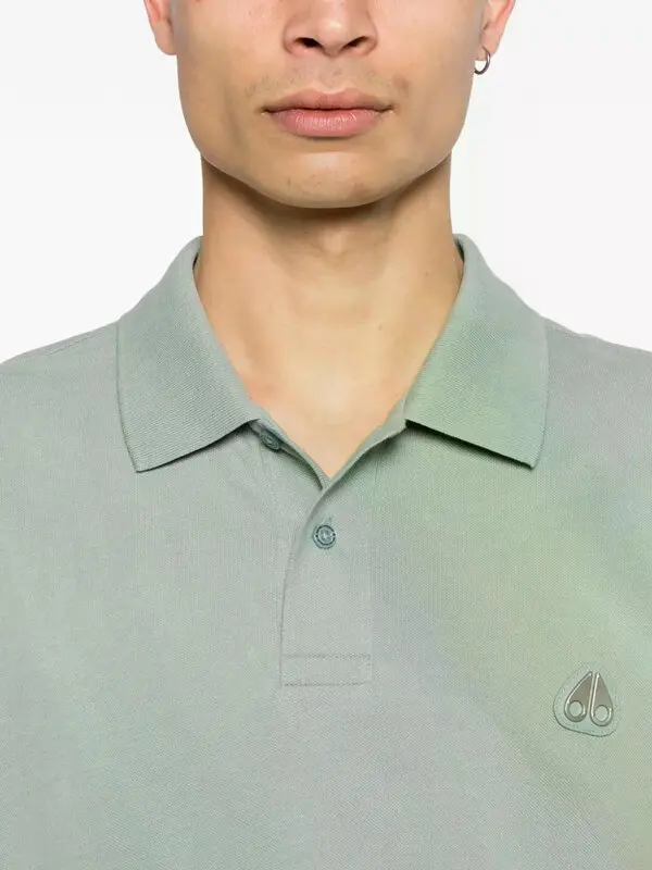 Moose Knuckles Everett Logo Polo Shirt - Green