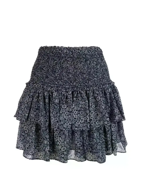 Michael Kors Ruffled Floral-pattern Skirt