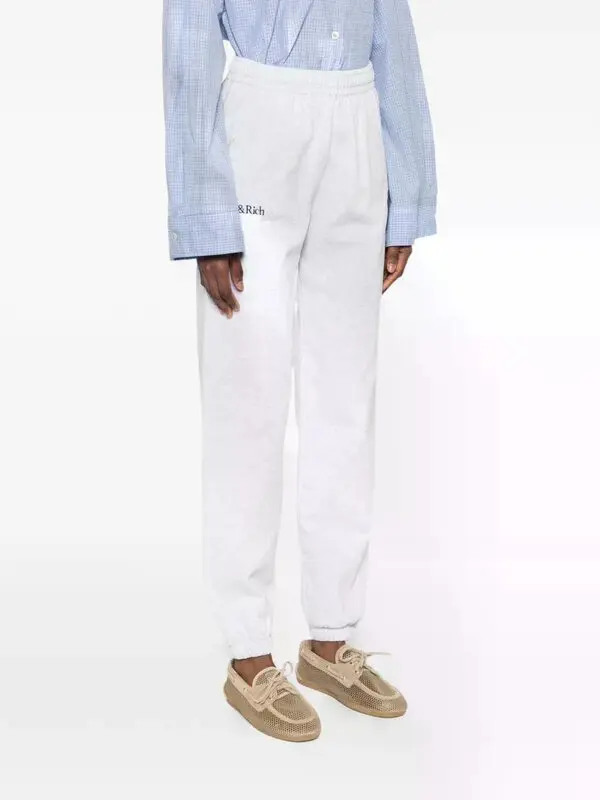 SPORTY & RICH Logo Trousers - Grey