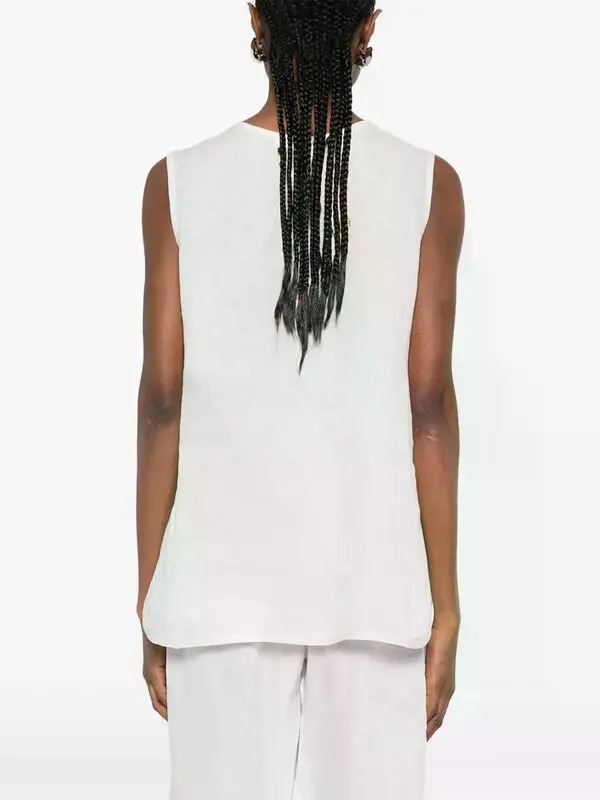 MAURIZIO BRASCHI Floral-embroidered Top