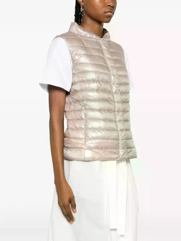 Herno Vera Quilted Sleeveless Gilet - Pink