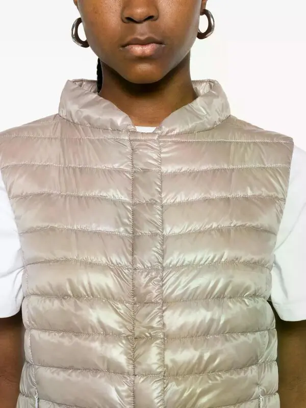 Herno Vera Quilted Sleeveless Gilet - Pink